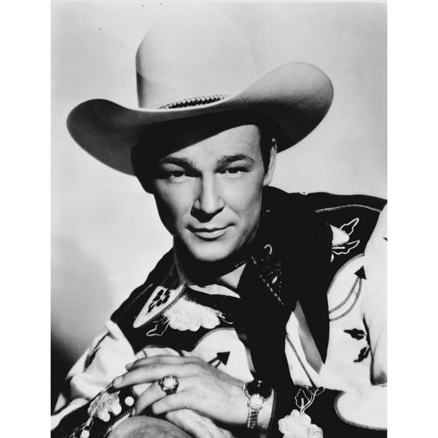 Roy Rogers in a cowboy hat Photo Print (8 x 10) - Walmart.com