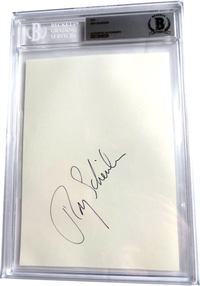 Roy Scheider Signed Autographed Cut Signature Jaws Chief Brody BAS 8539 ...