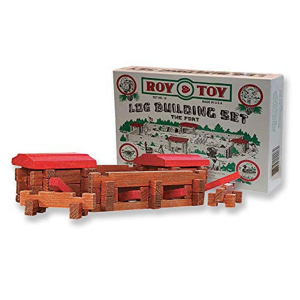 Roy Toy Log Building Set The Fort Number 10 - Walmart.com