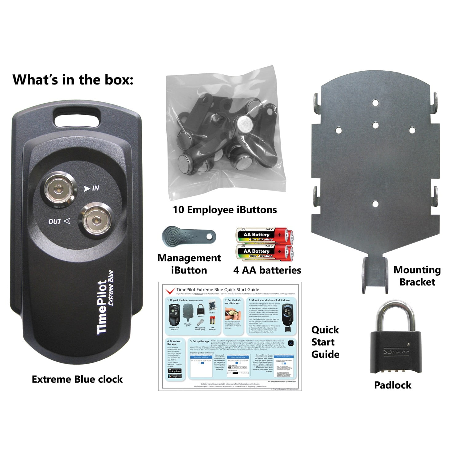 Royal 39211A TimePilot Extreme Blue Time Management System - Walmart.com