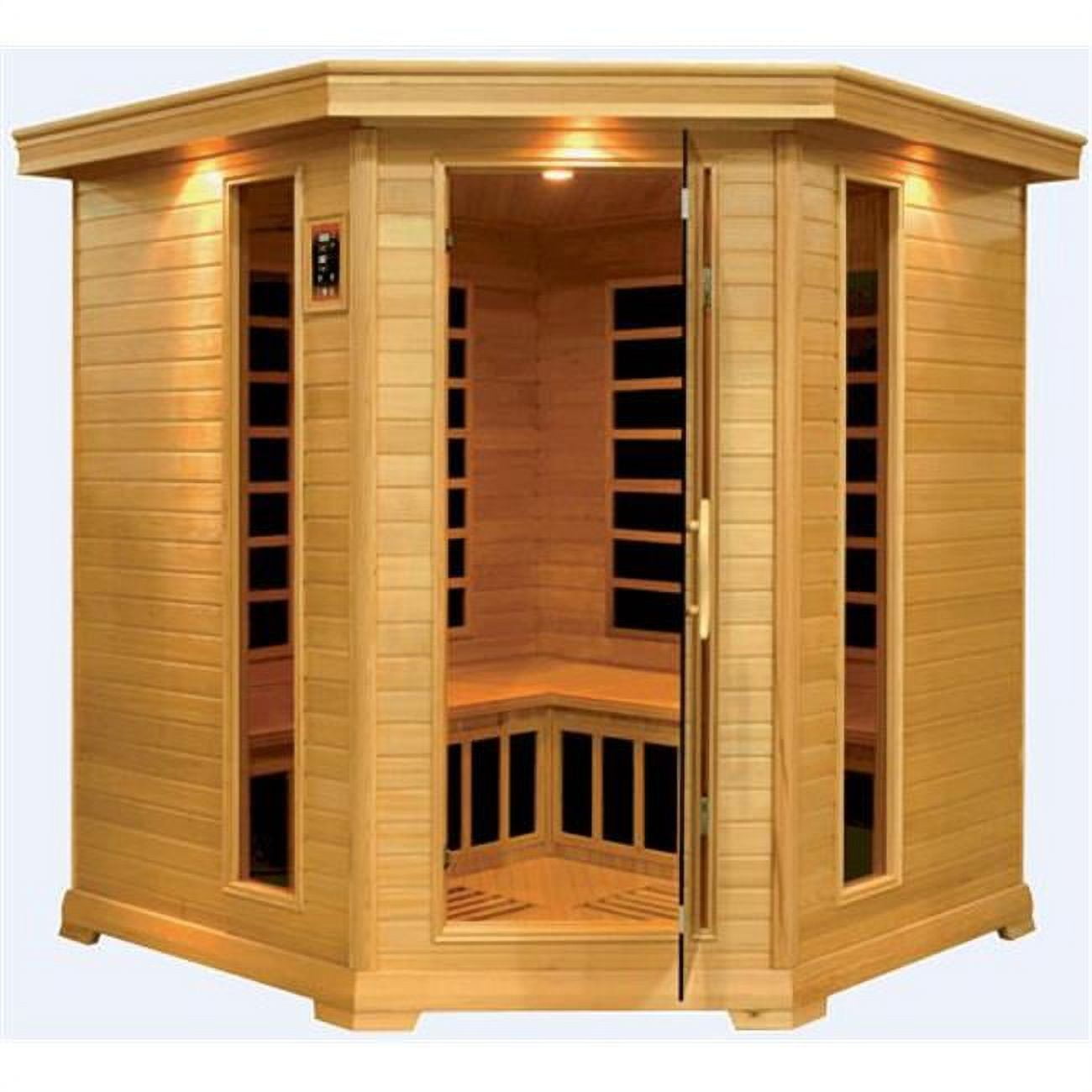 Royal 4 Person Corner Infrared Carbon Sauna - Walmart.com