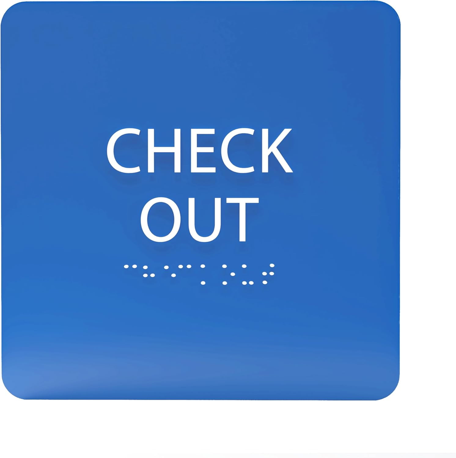 Royal ADA Check Out Sign with Braille – Made from Durable and Ready to ...
