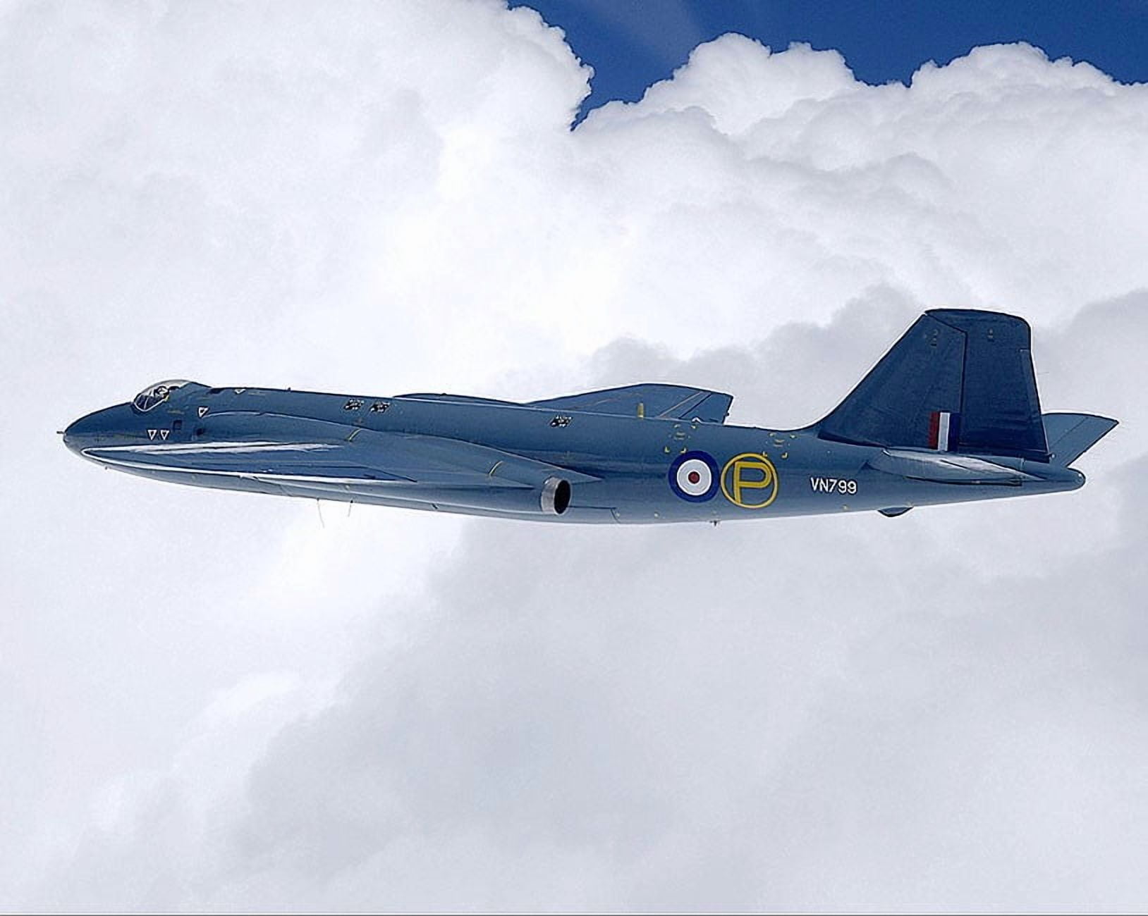 Royal Air Force Canberra Painted WJ874 - 12x18 Inch Laminated Aviation ...