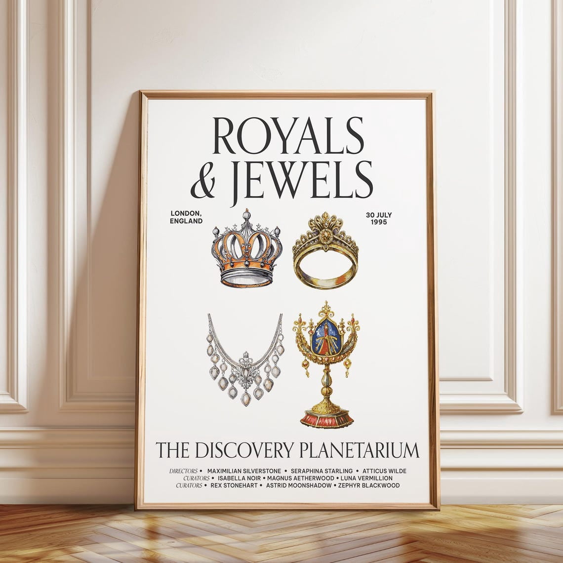 Royal And Jewels Exhibition Art Poster - Wall Decor For Home Office ...