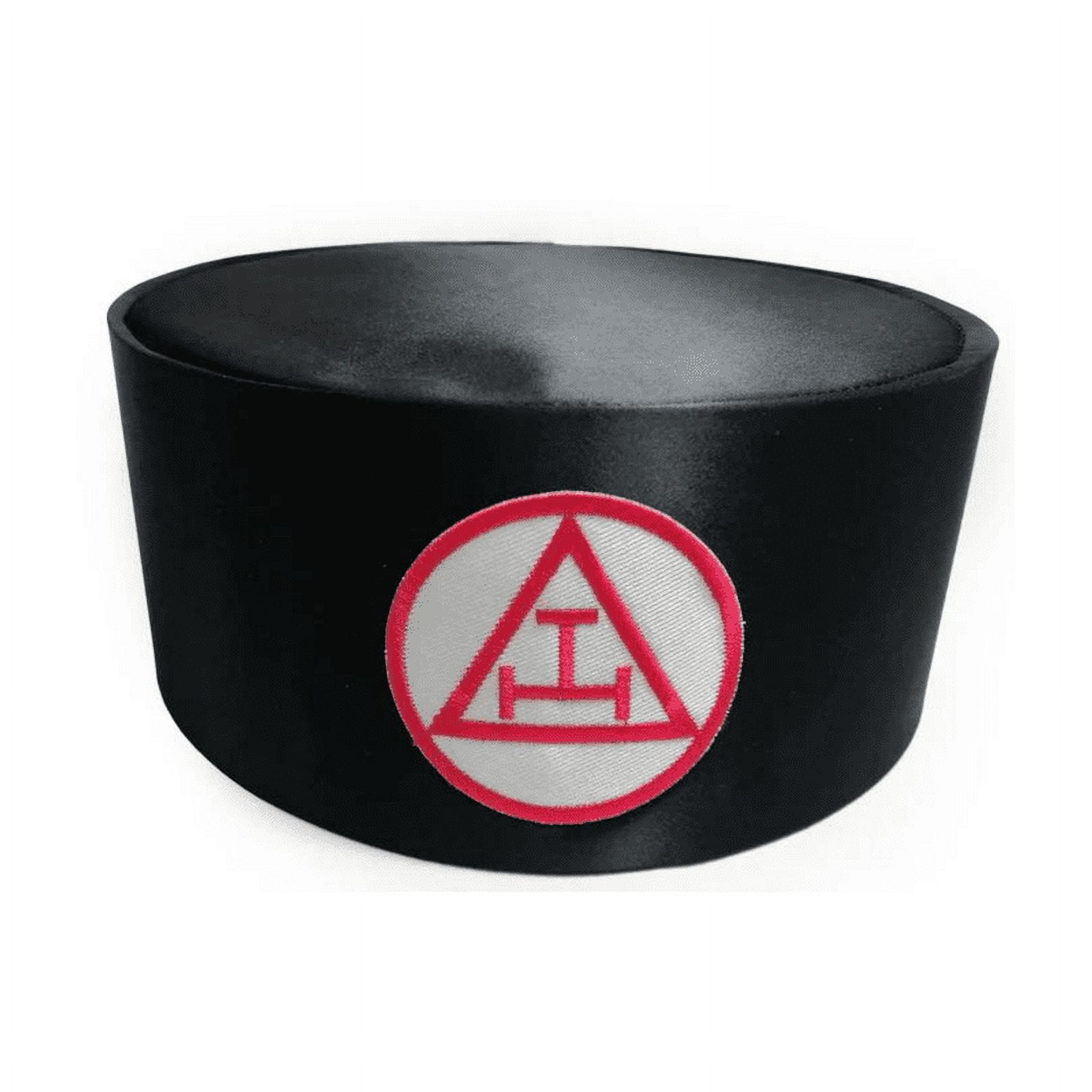 Royal Arch Masonic Chapter Crown Cap - Black Triple Tau Insignia ...