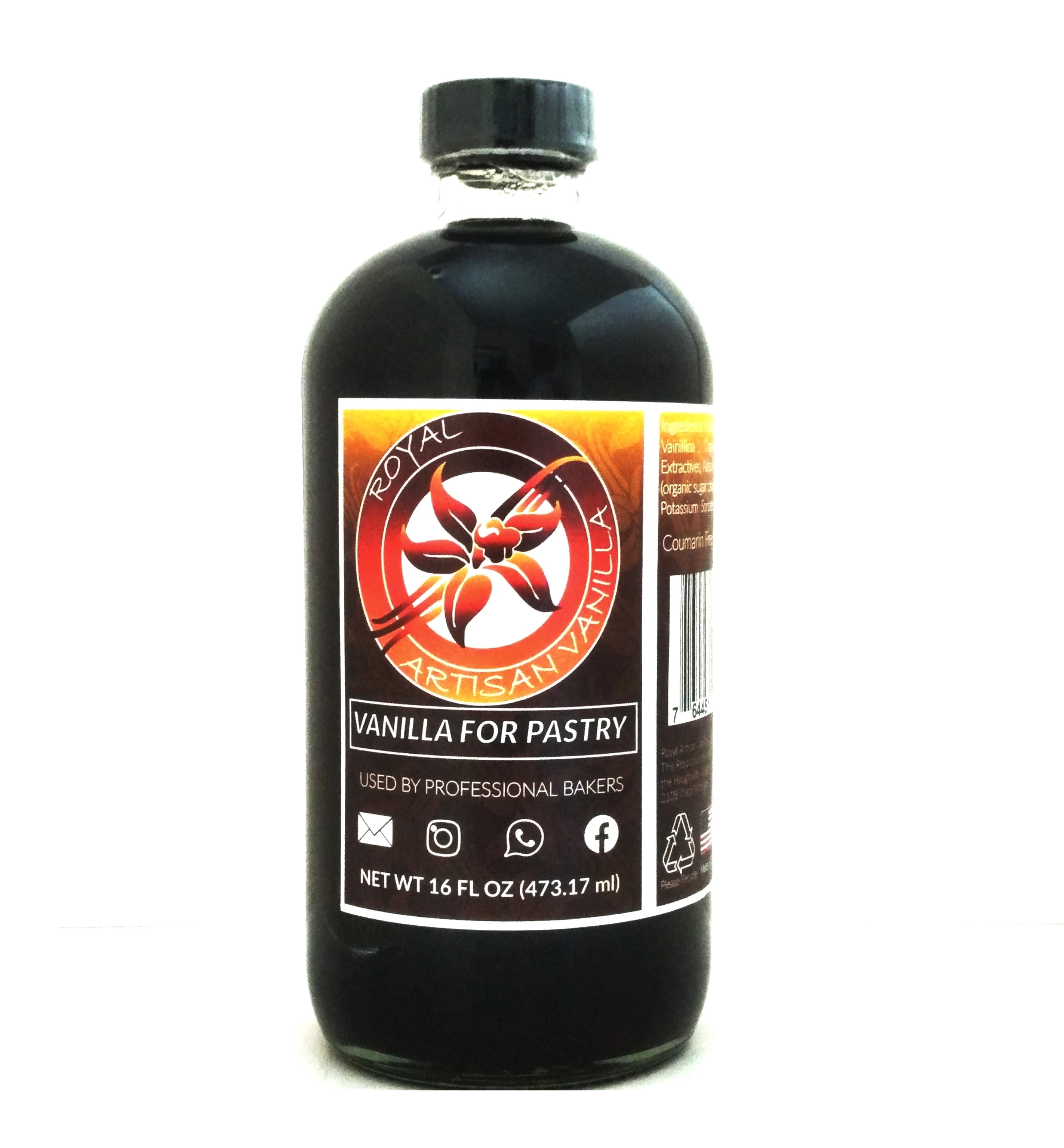 Royal Artisan Vanilla Pure Vanilla for Pastry, 16 oz - Walmart.com