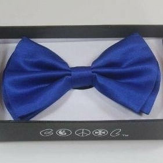 Brand New Royal Blue Adjustable Bow Tie, Pre-Tied, Classic Tuxedo Party Suit Satin - With Box ...