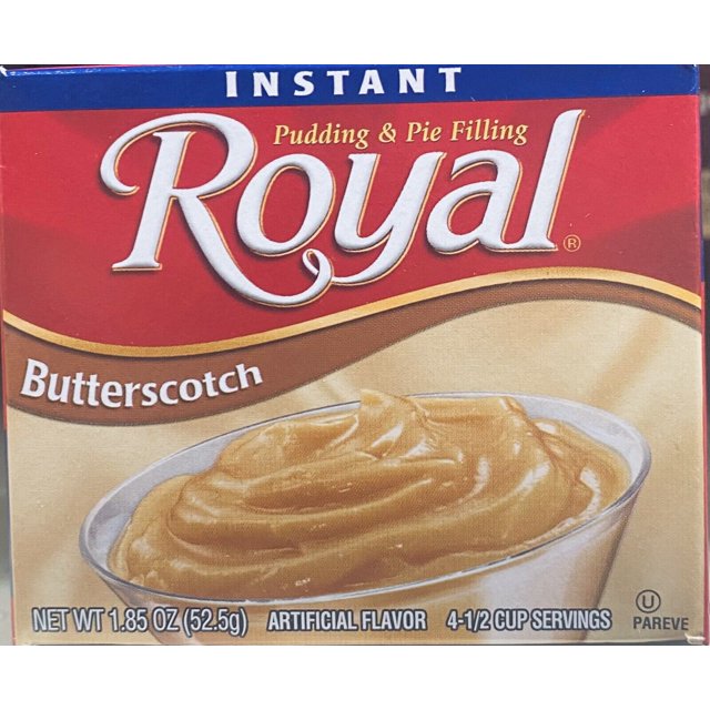 Royal BUTTERSCOTCH Instant Pudding & Pie Filling Mix Dessert 1.85 oz ...