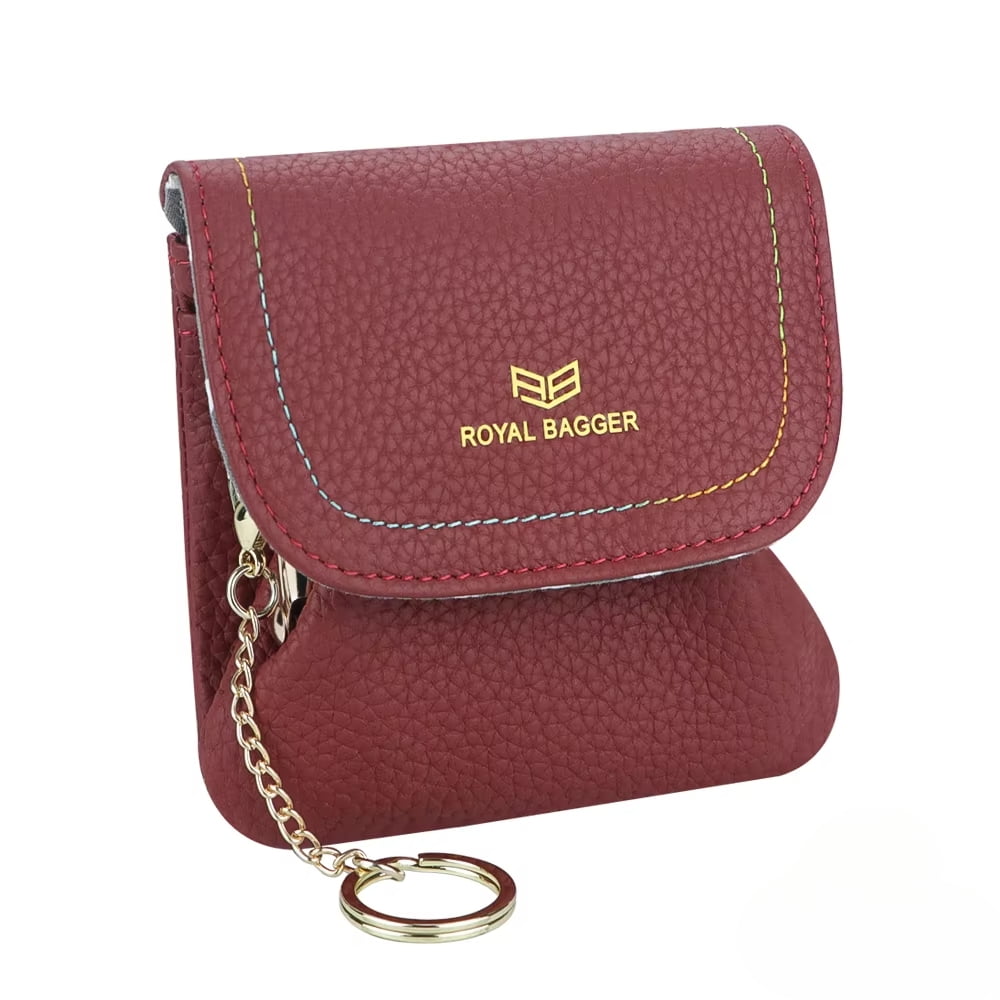 Royal Bagger Kiss Lock Coin Purse for Women RFID Simple Card Holder ...
