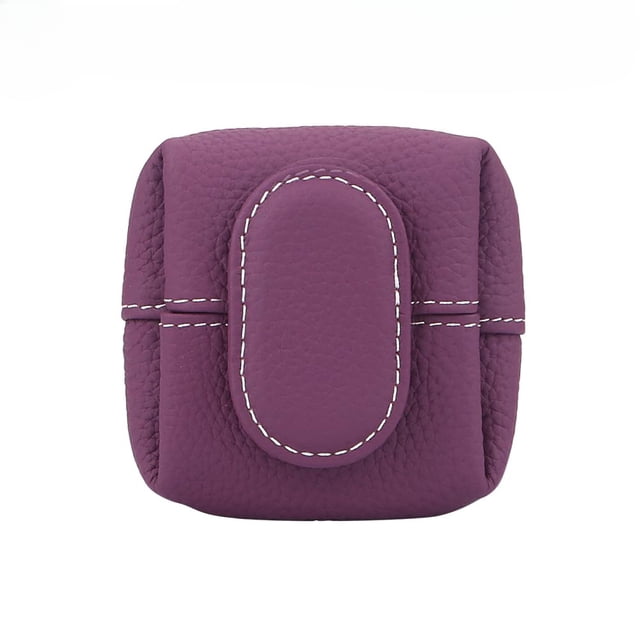 Royal Bagger Mini Lychee Pattern Coin Purse, Solid Color Buckle Key ...