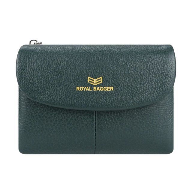 Royal Bagger RFID Blocking Women's Short Wallet Genuine Leather Multi ...