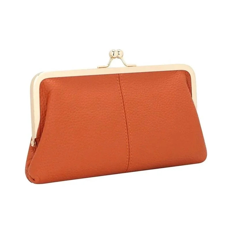 Royal Bagger RFID Kiss Lock Wallet, Solid Color Multi-card Slots Card ...