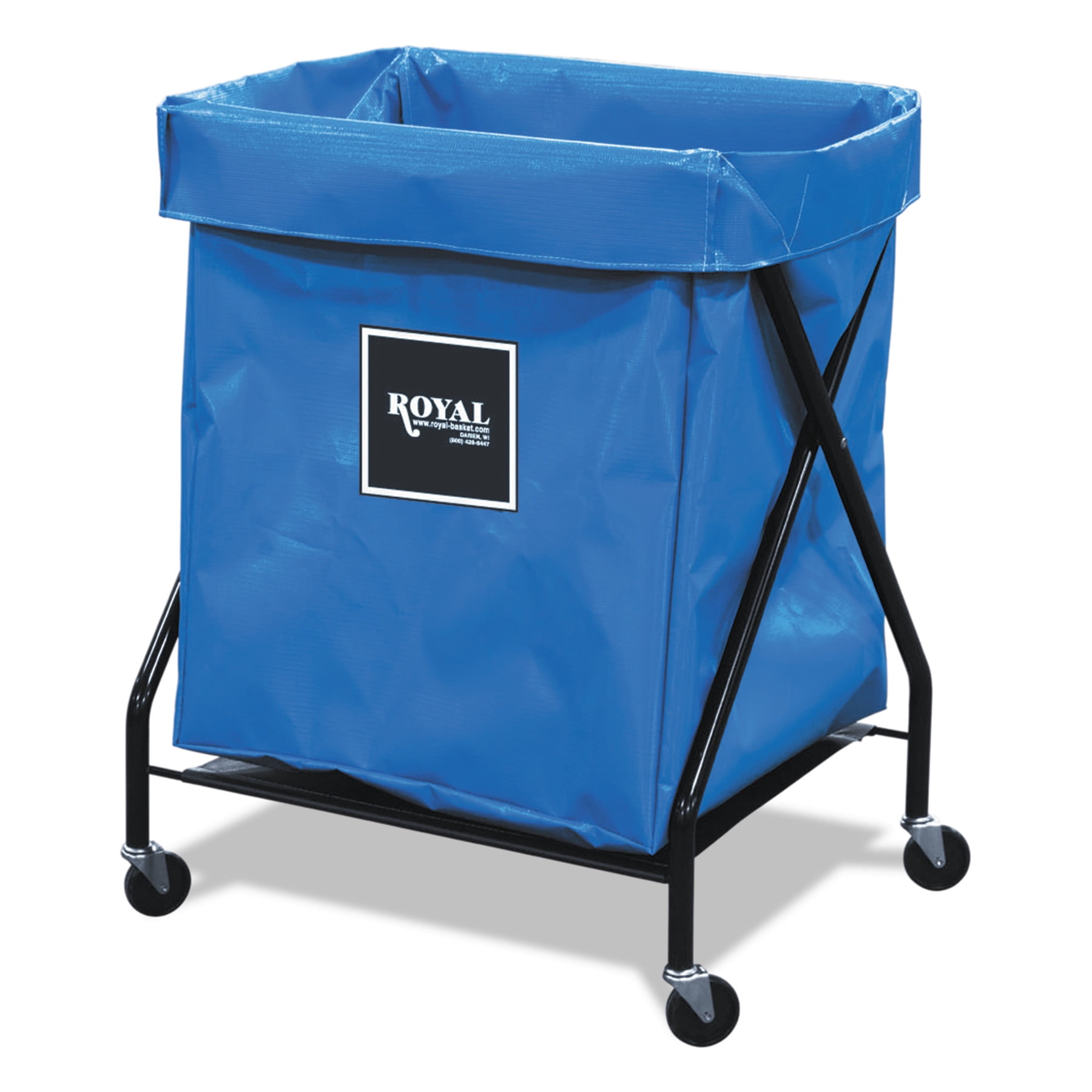 Royal Basket Trucks 8 Bushel X-Frame Cart with Vinyl Bag, 21 x 26 x 36 ...