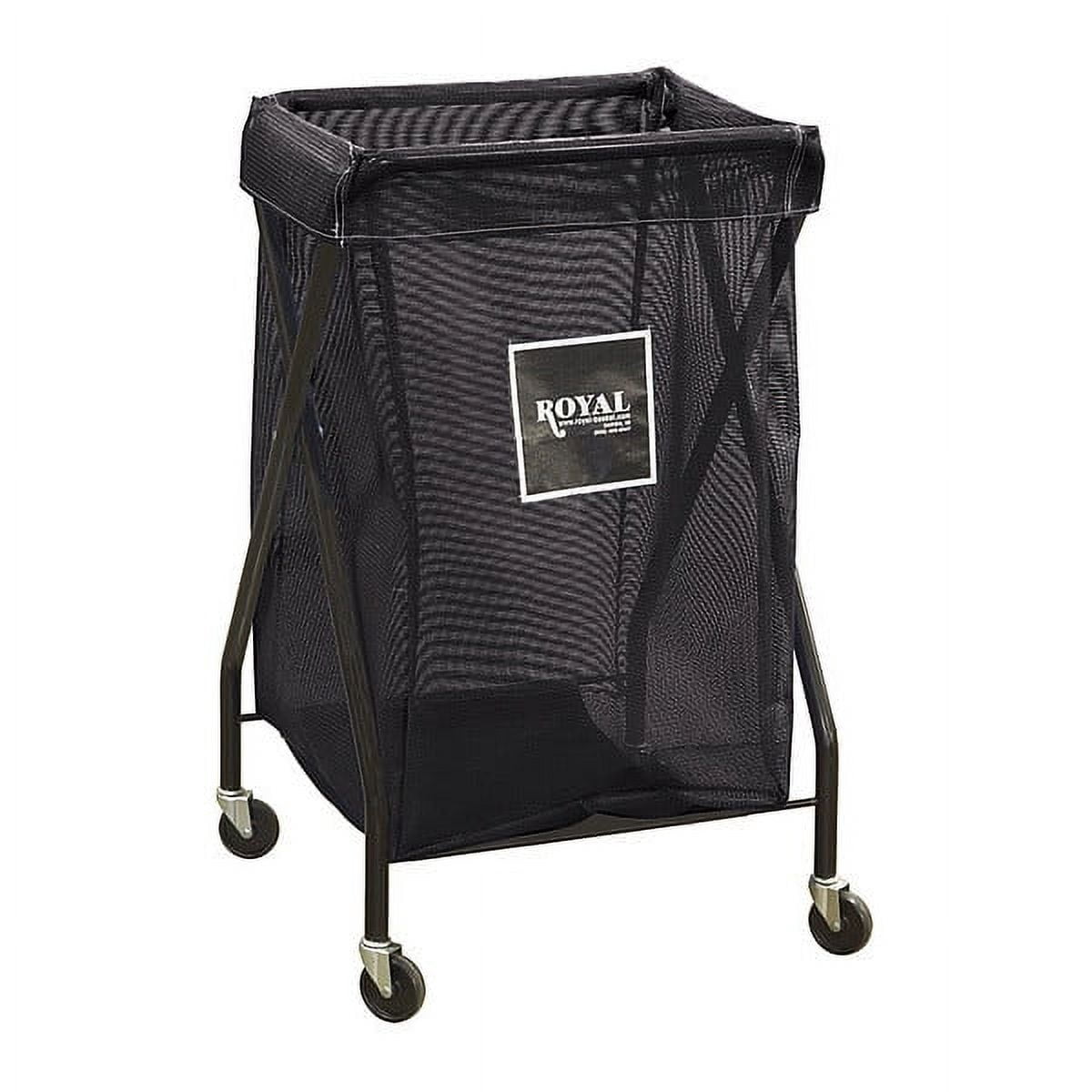 Royal Basket Trucks X-Frame Cart,6.7 cu. ft.,Black,Mesh G06-KKX-XMA ...