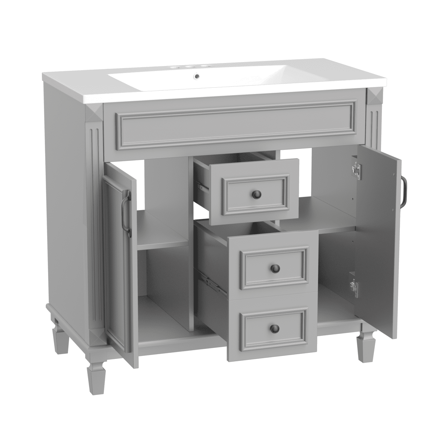 Royal Bathroom Vanity Without Sink, Royal Cabinet only, Freestanding ...
