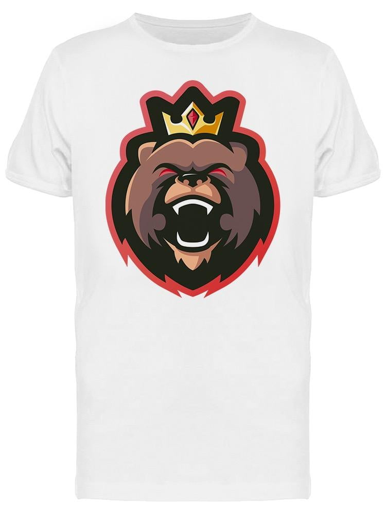 Royal Bear Icon Clipart T-Shirt Men -Image by Shutterstock, Male Large ...