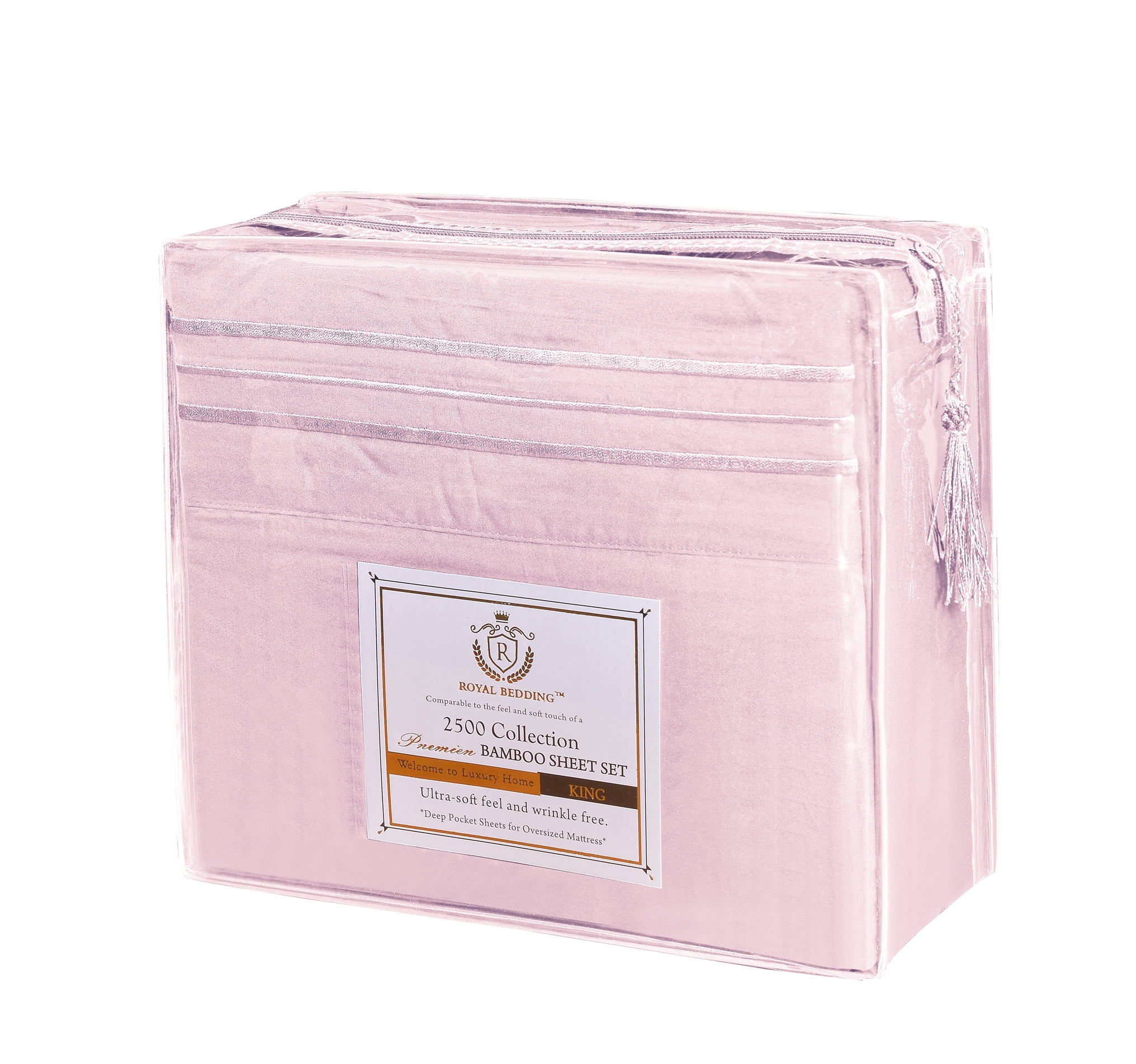 Royal Bedding 2500 Bamboo Collection Comfort Deep Pocket Sheets Set ...