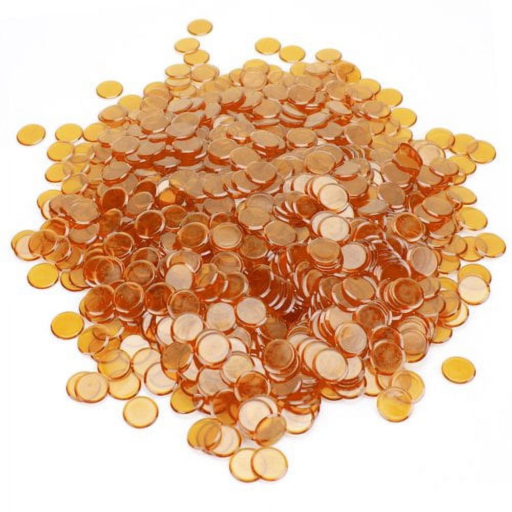 Royal Bingo Supplies 1,000 Bingo Chips, 3/4" With Radius Edge, Orange ...