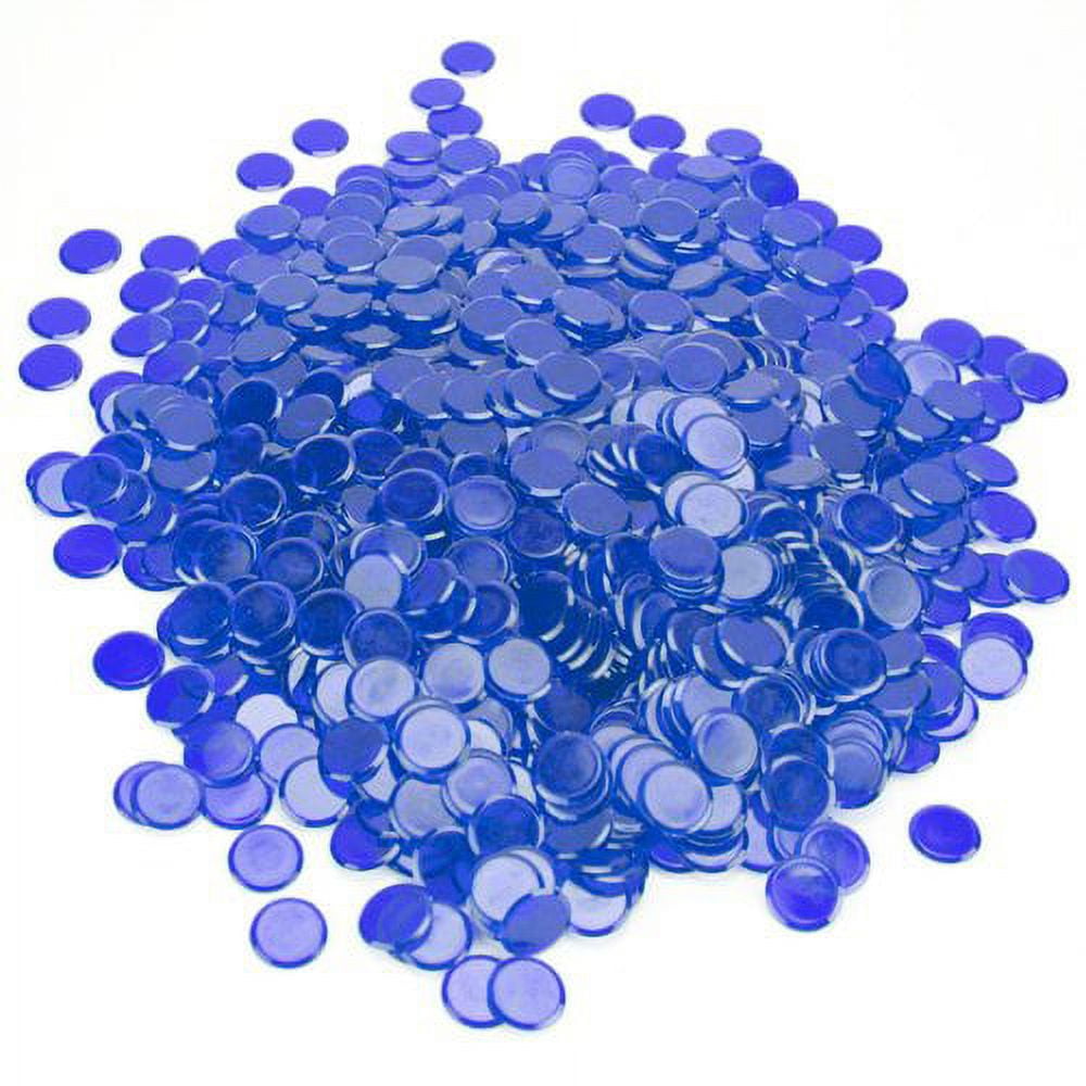 Royal Bingo Supplies 1,000 Bingo Chips, 3/4" with Radius Edge, Blue ...