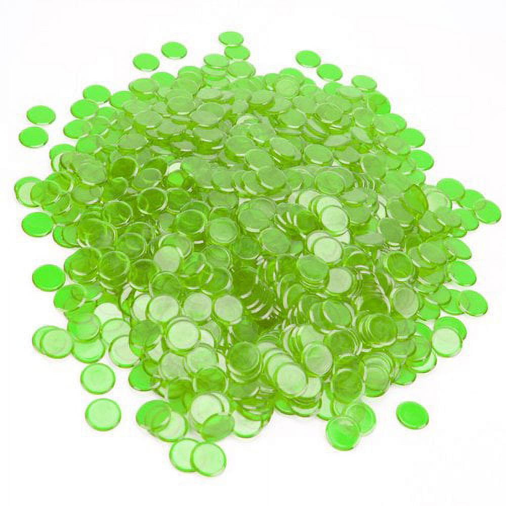 Royal Bingo Supplies 1,000 Bingo Chips, 3/4" with Radius Edge, Green ...