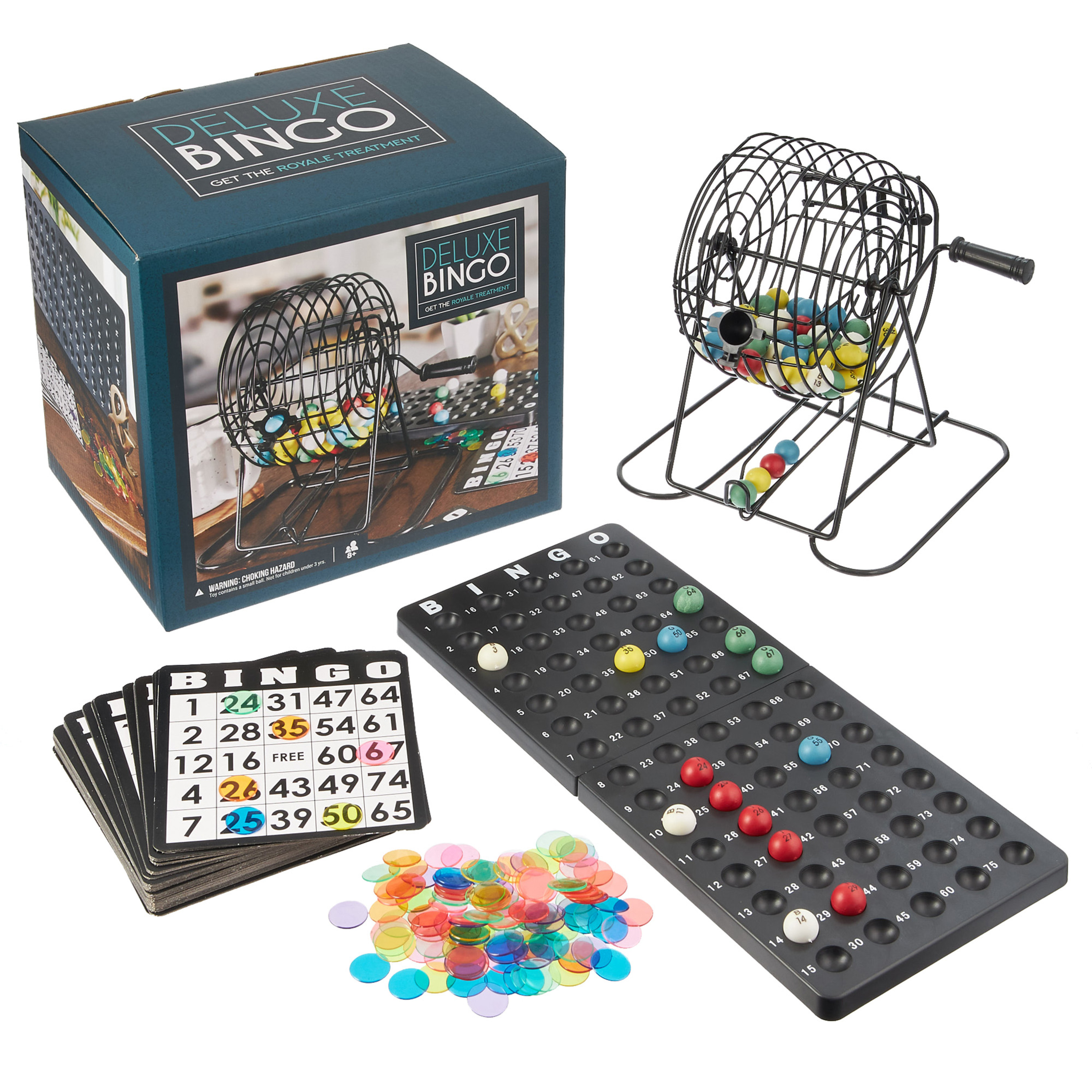 Deluxe Metal Bingo Cage Set - Walmart.com