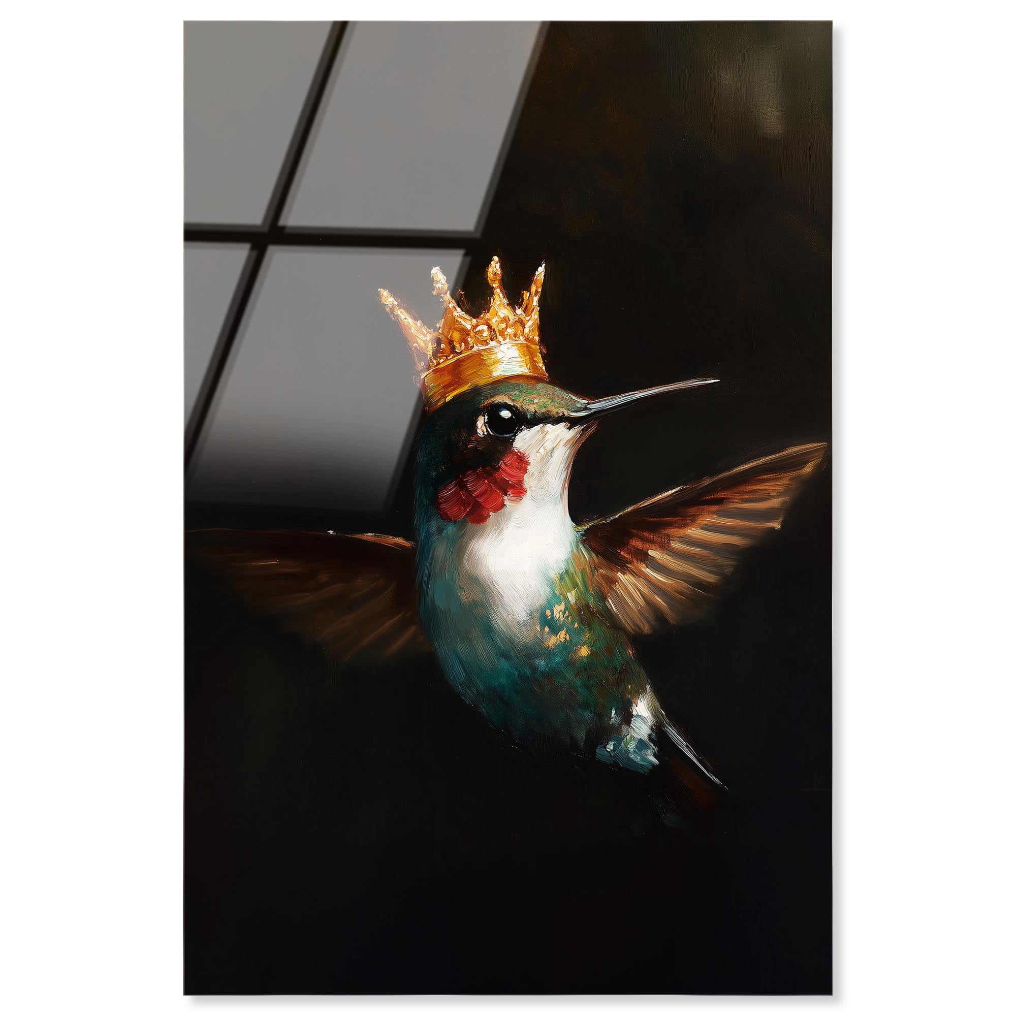 Royal Bird I Acrylic Bird Wall Art by Art Remedy, Ready to Hang, 24 x ...