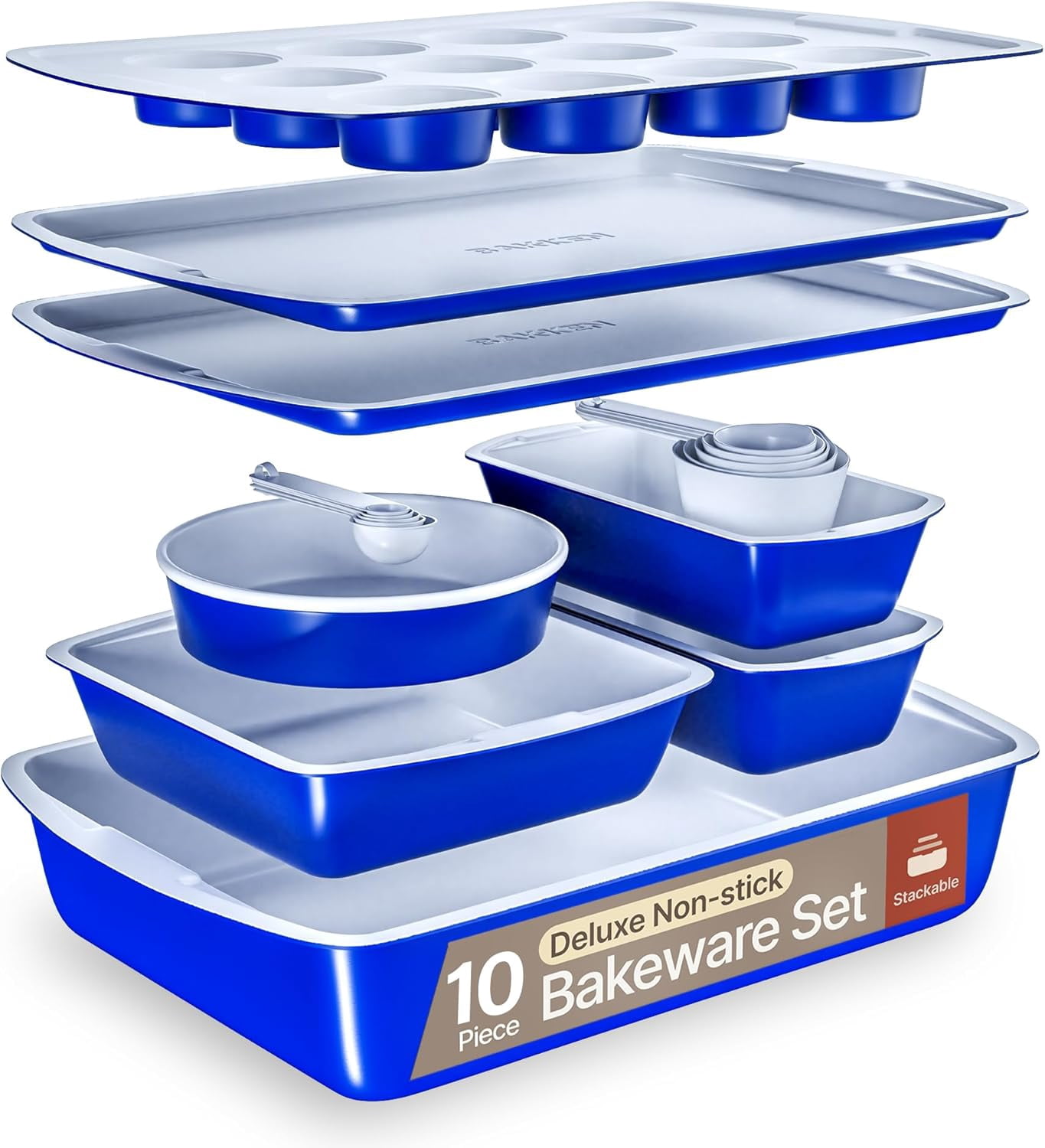 Bakken- Swiss 10-Piece Bakeware Sets, Nonstick Carbon Steel Baking ...