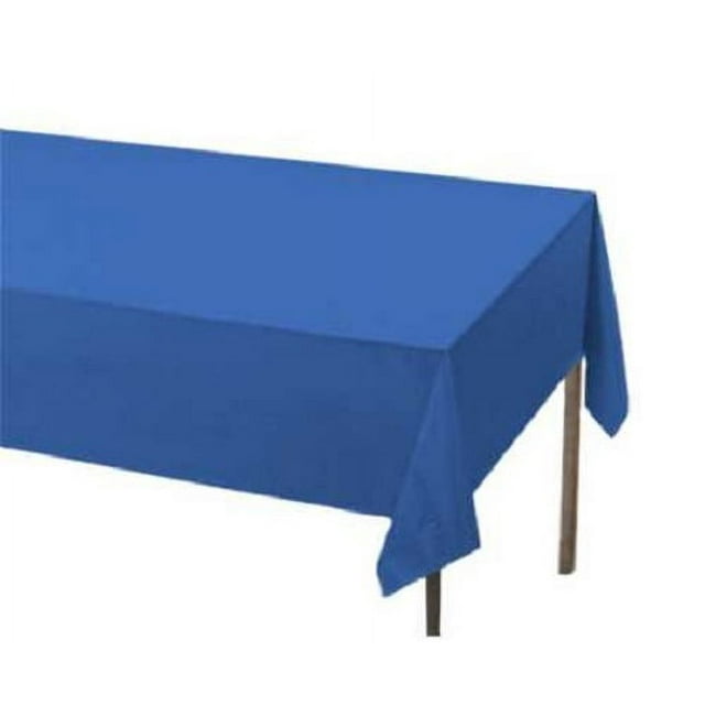 Royal Blue 54 " x 108 " Rectangle Plastic Party Table Cover - Walmart.com
