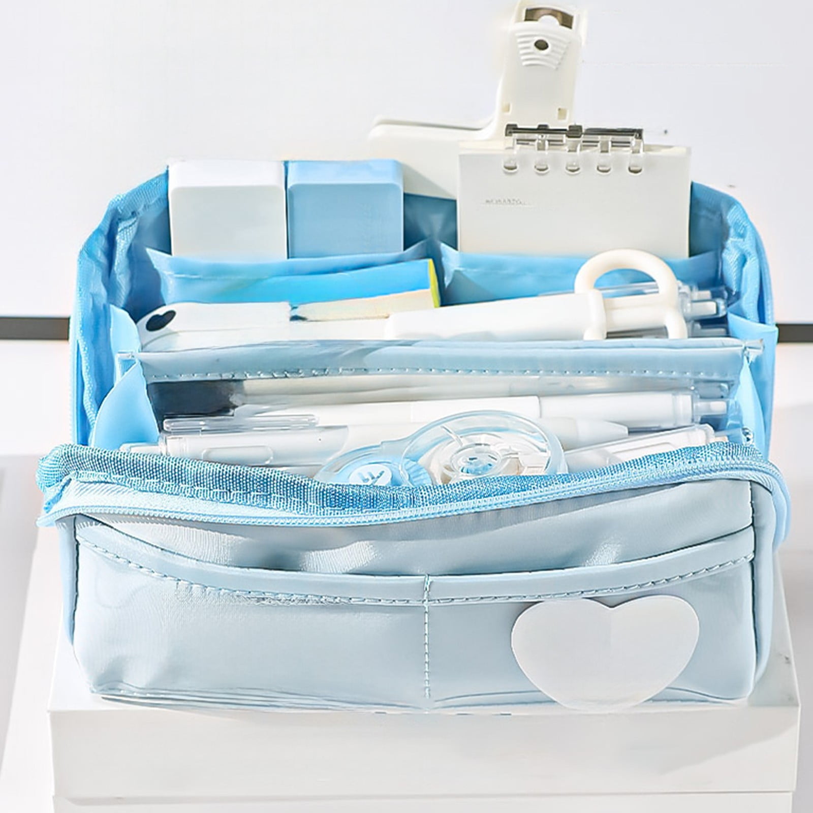 Royal Blue 80-Pen Capacity Campus Supply Organizer with 10 Segmented ...