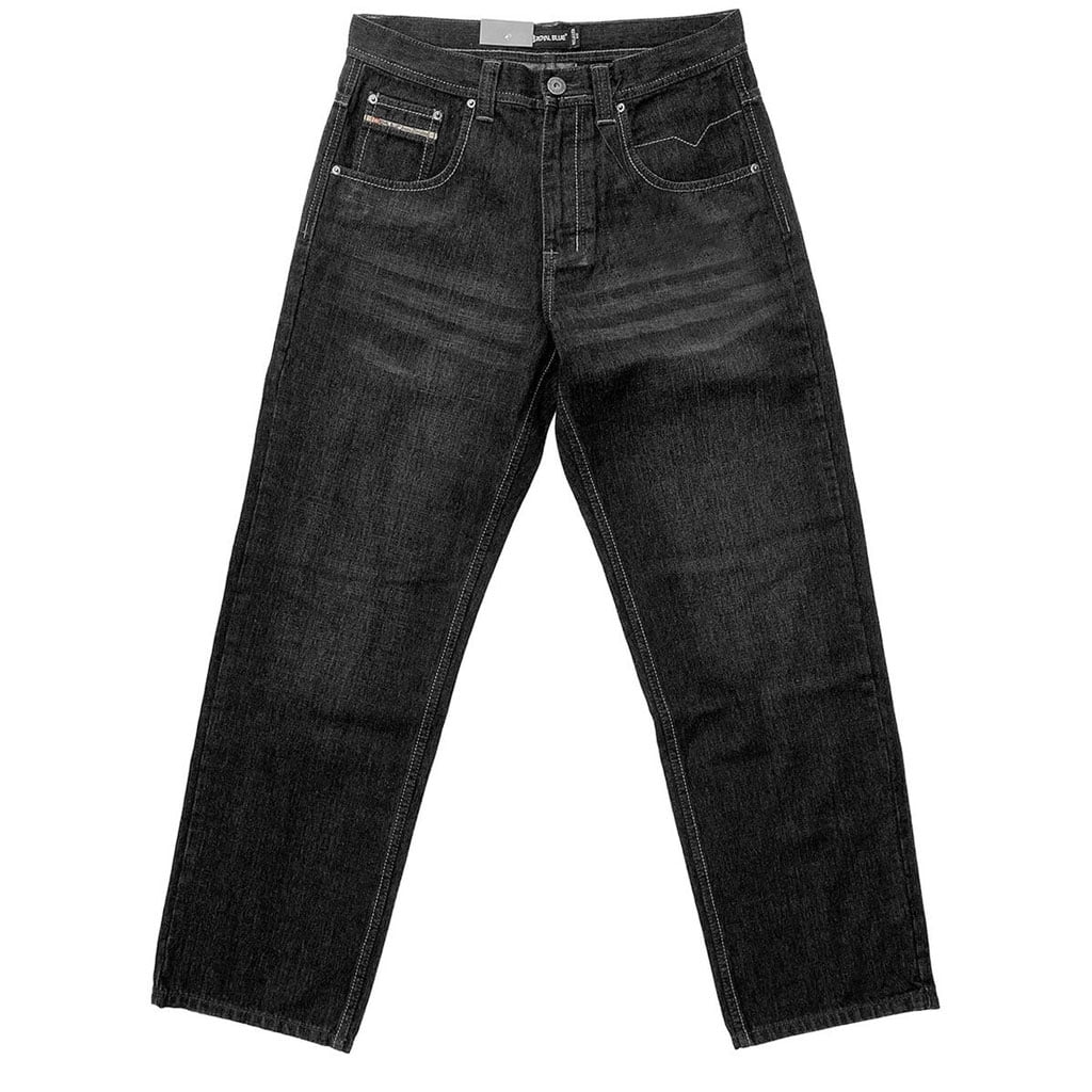 Royal Blue 8207 Men's Relaxed Loose Fit Jeans Black - Walmart.com