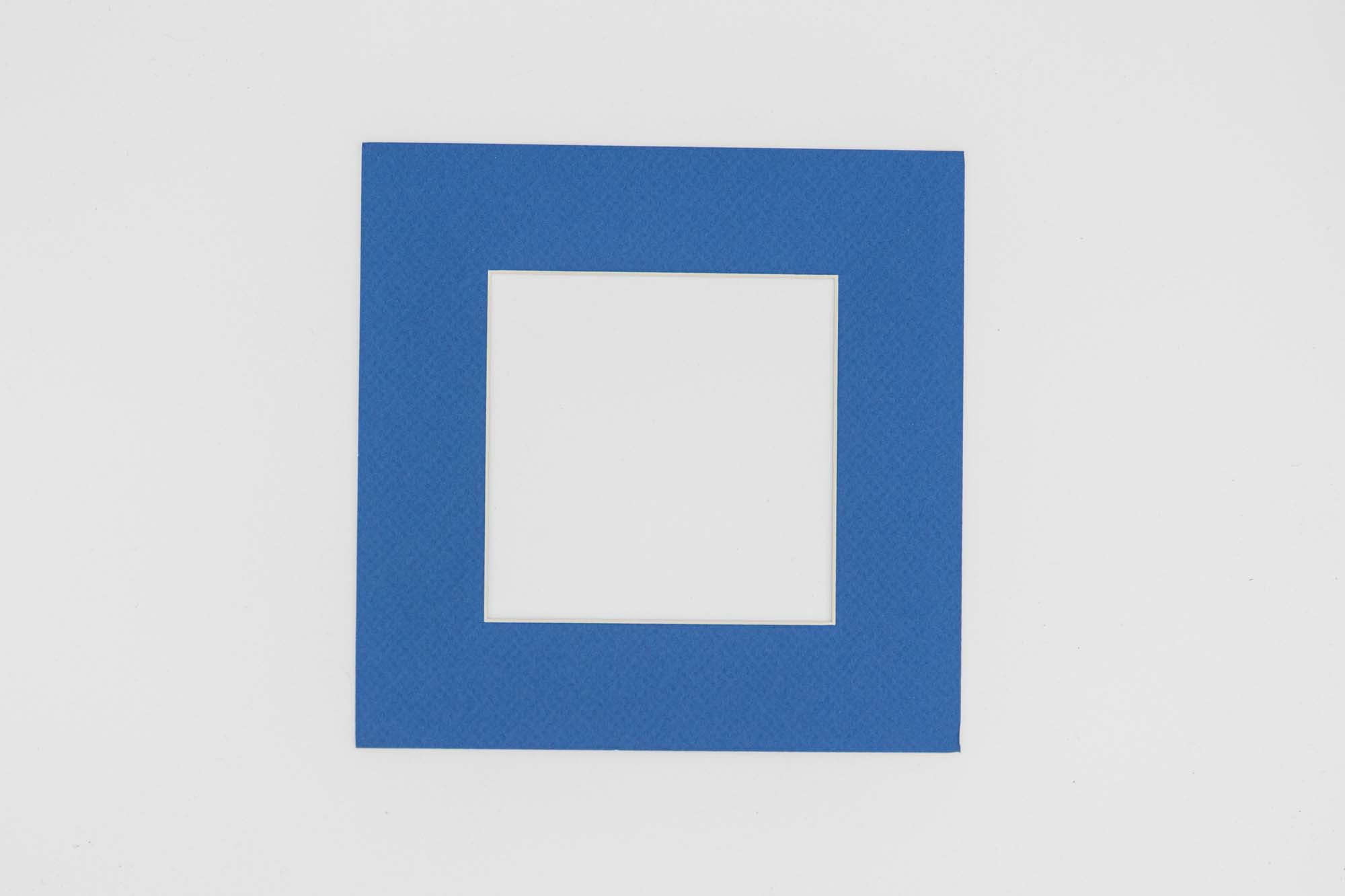 Royal Blue Acid Free 16x16 Picture Frame Mats with White Core Bevel Cut ...