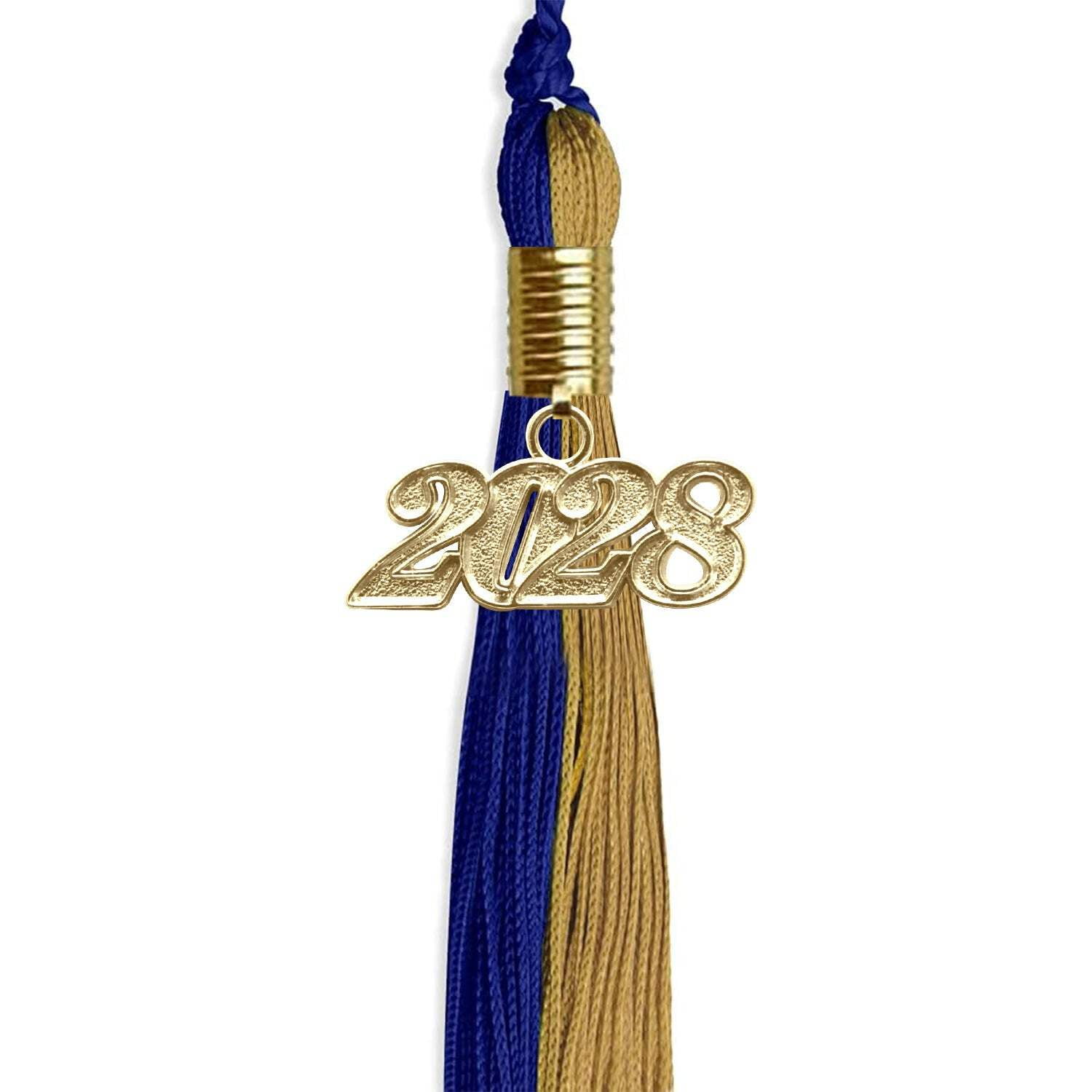 Royal Blue/Antique Gold Graduation Tassel With Gold Date Drop - Walmart.com