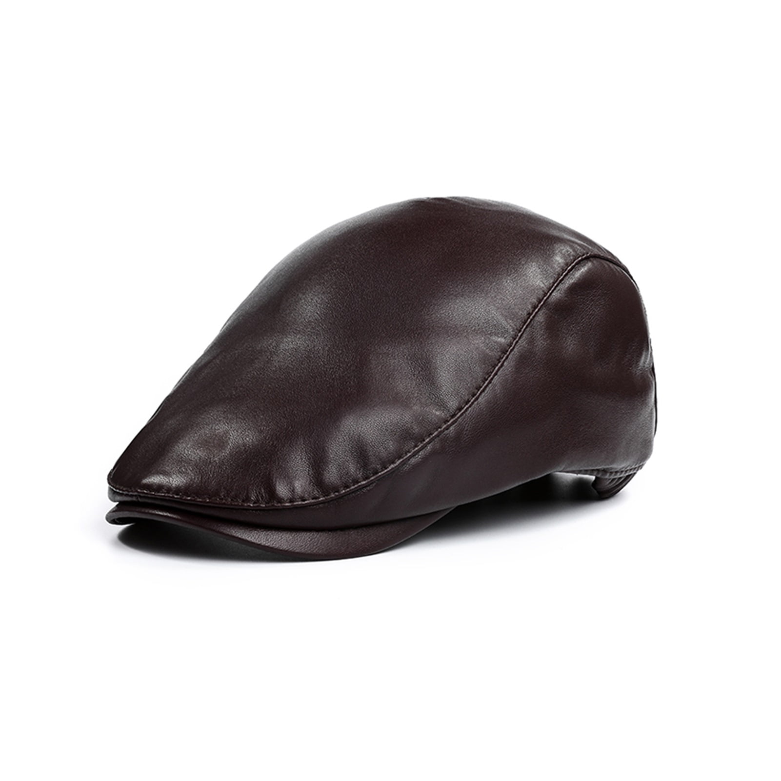 Royal Blue Beret Hat Men Women Flat Cap Real Leather Spr-ing Autumn ...