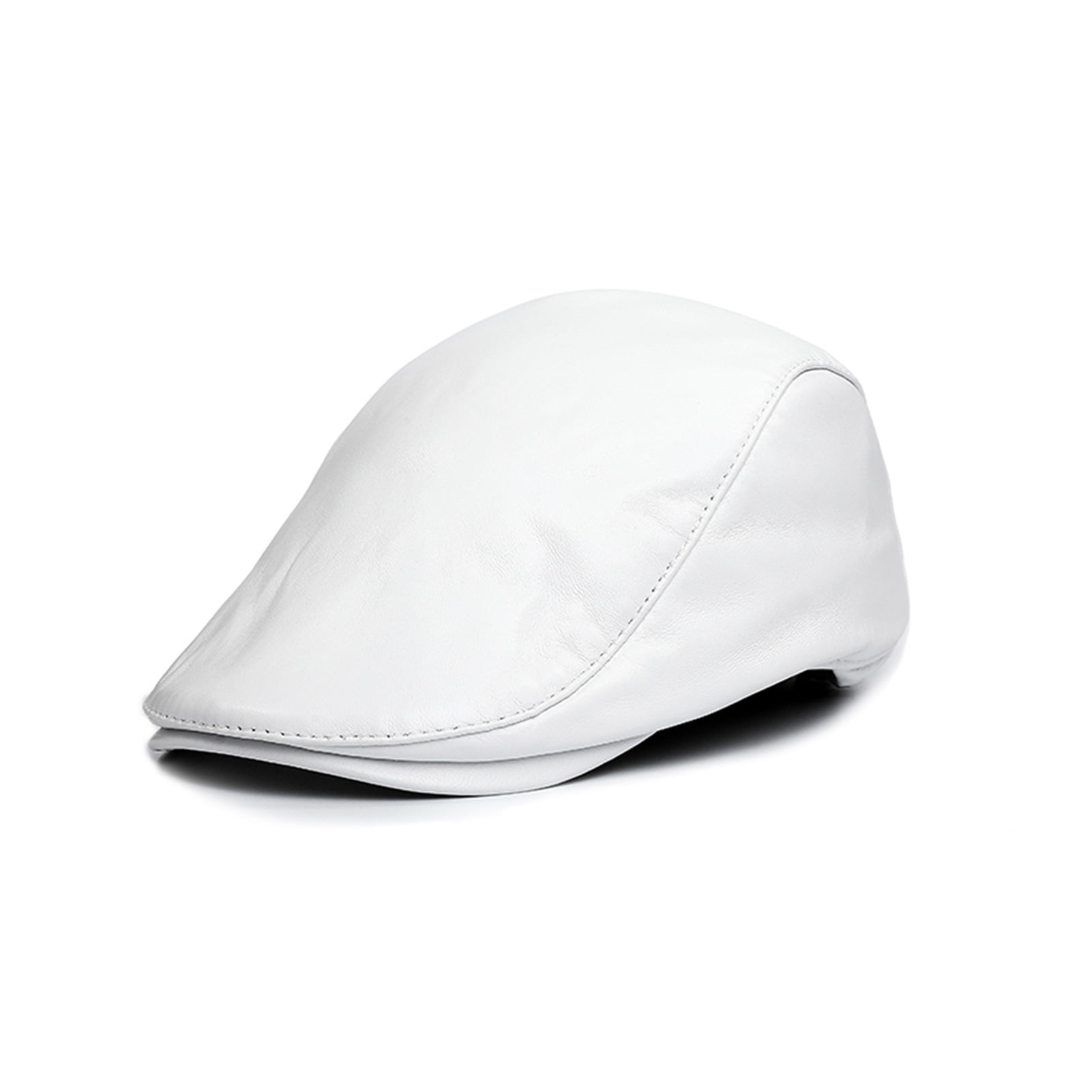 Royal Blue Beret Hat Men Women Flat Cap Real Leather Spr-ing Autumn ...