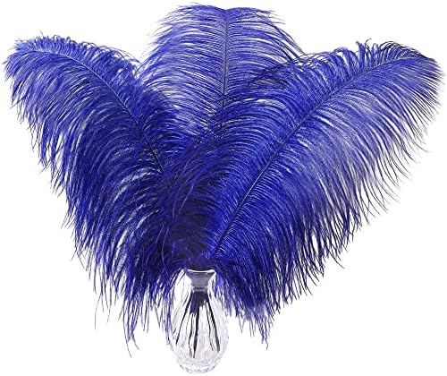 Royal Blue Big Feathers - 10pcs 16-18 inch Feathers for Vase,Wedding ...
