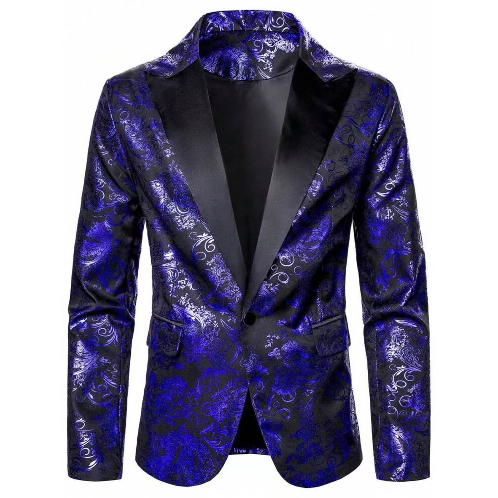 Royal Blue Blazers for Mens Fall Winter Work Office Formal Date Night ...