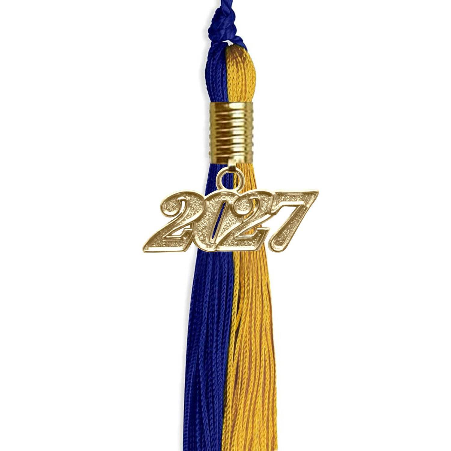 Royal Blue/Bright Gold Graduation Tassel with Gold Date Drop - Walmart.com