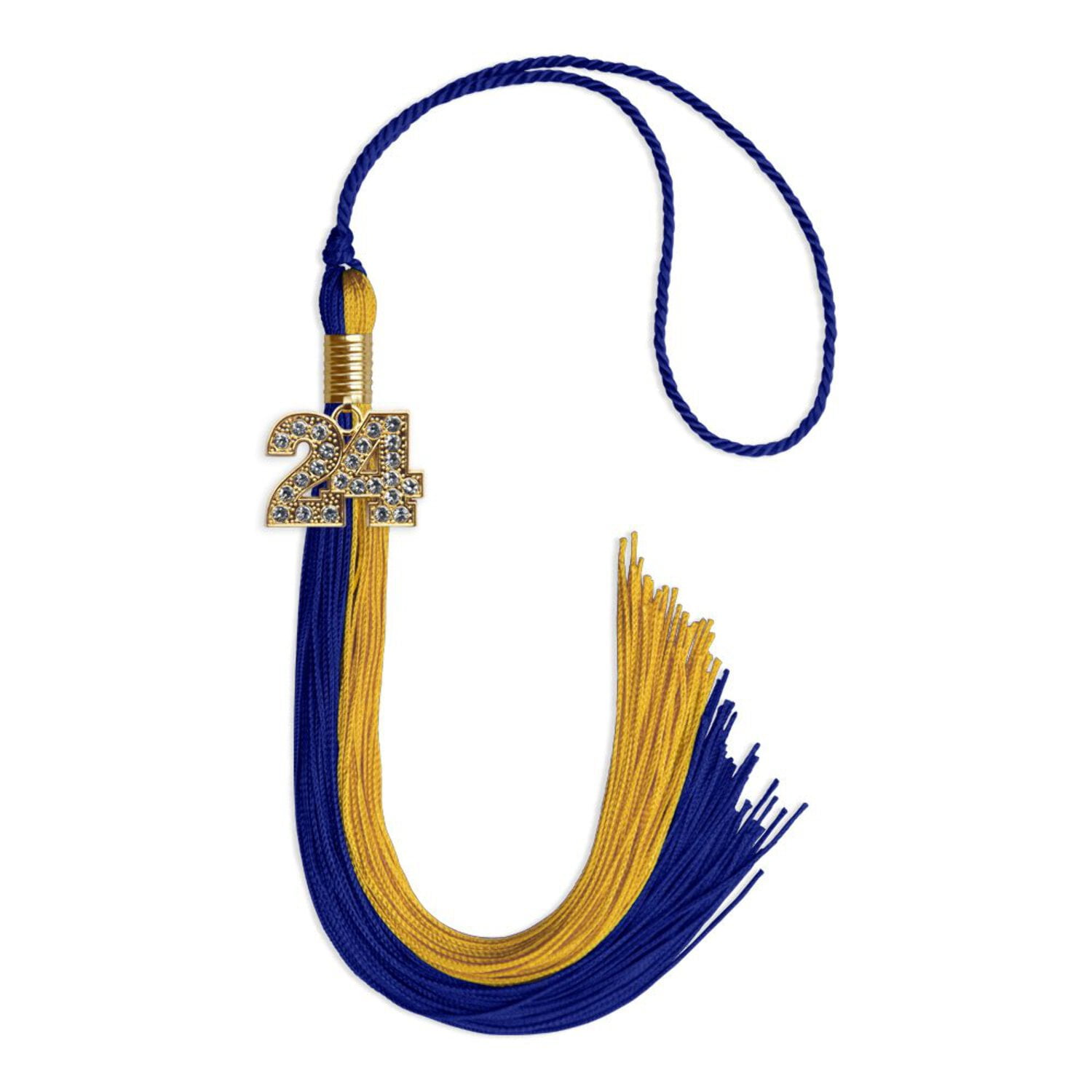 Endea Graduation Royal Blue/Bright Gold Graduation Tassel with Gold ...