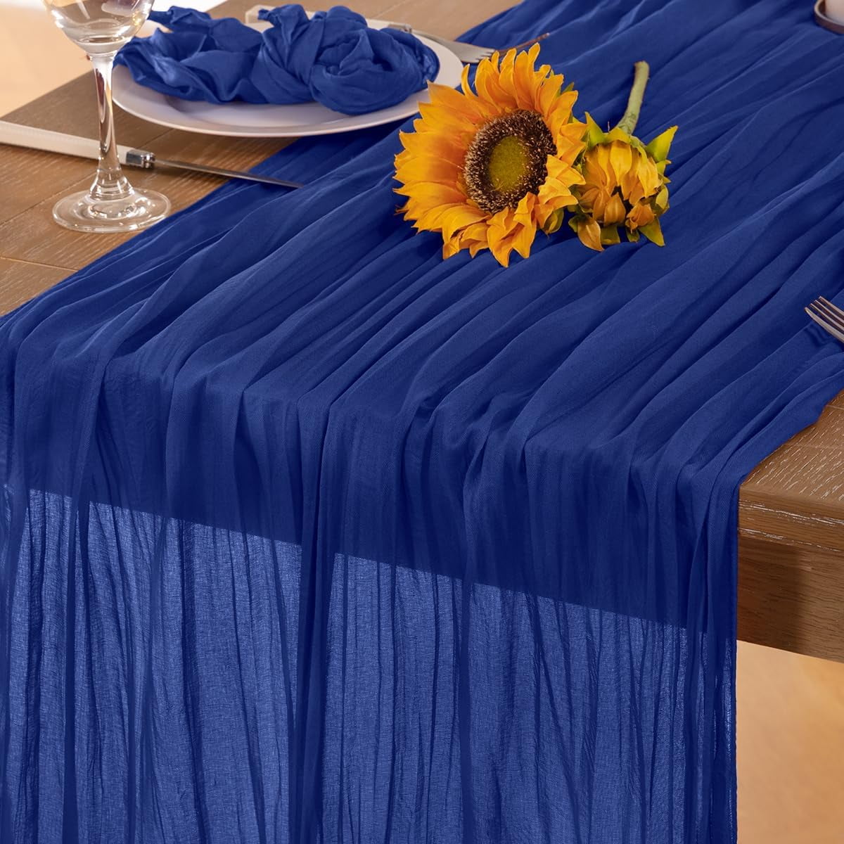 Royal Blue Cheesecloth Table Runner Blue Independence Day Cheese Cloth ...
