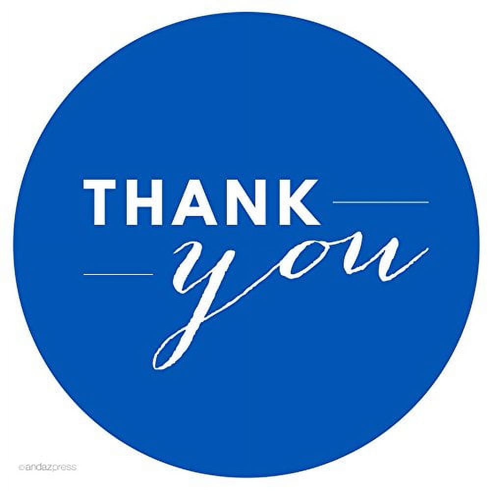 Blue Thank You Labels