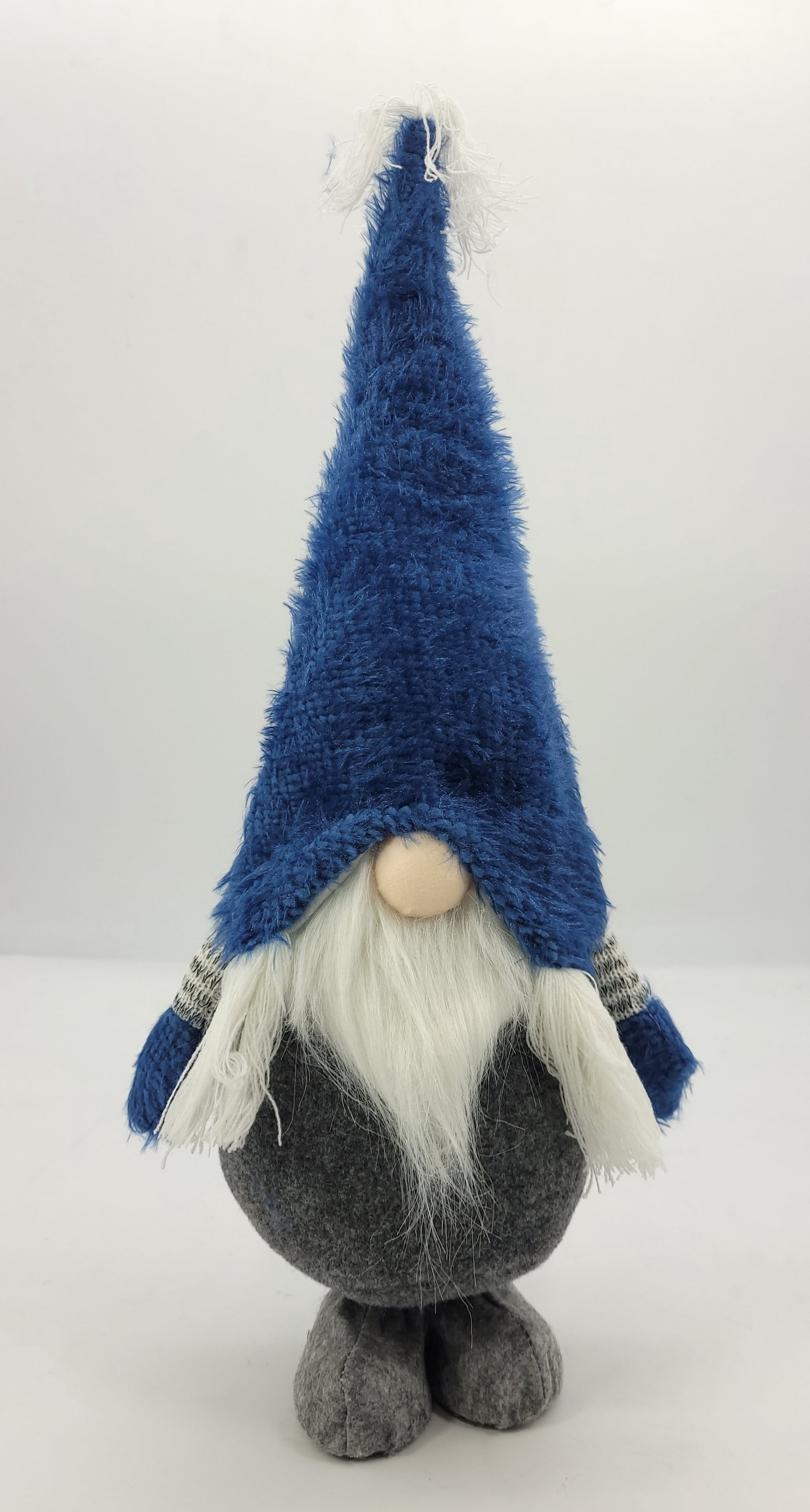 Royal Blue Fuzzy Hat Standing Gnome - Walmart.com