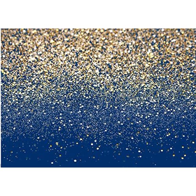 Royal Blue Glitter Backdrop Birthday Backdrop Gold Spots Bokeh Backdrop Wedding Prom Graduation ...
