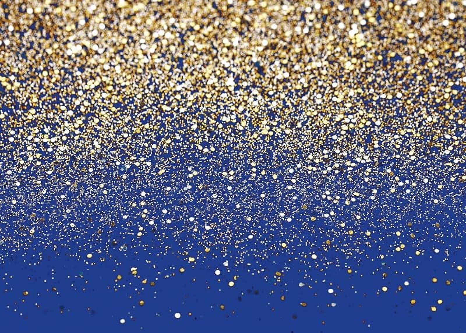 Royal Blue Glitter Backdrop Birthday Gold Spots Bokeh Backdrop Wedding ...