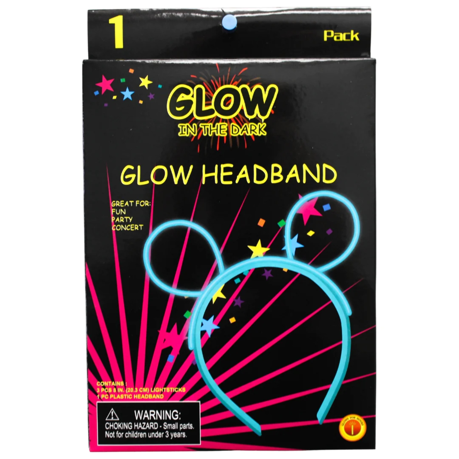 Royal Blue Glow Headband (Each) - Walmart.com