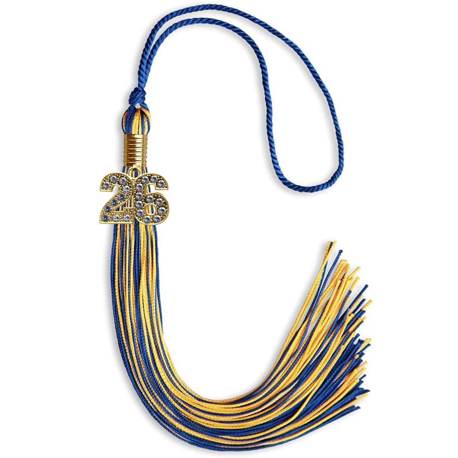 Endea Graduation Royal Blue/Gold Mixed Color Graduation Tassel with ...
