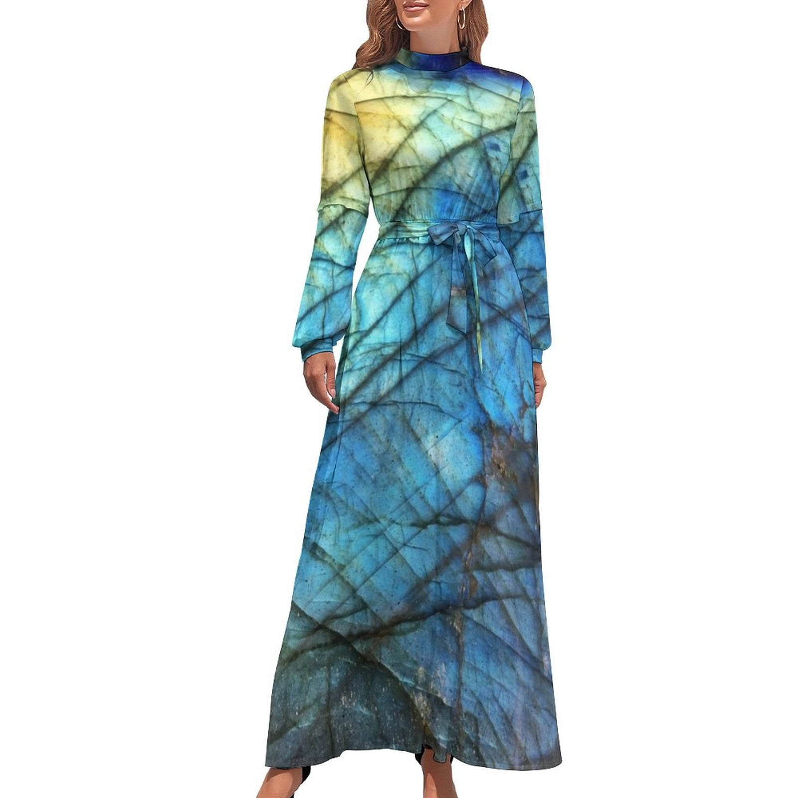Royal Blue Labradorite Long Dress dress summer dresses ladies 2024 ...