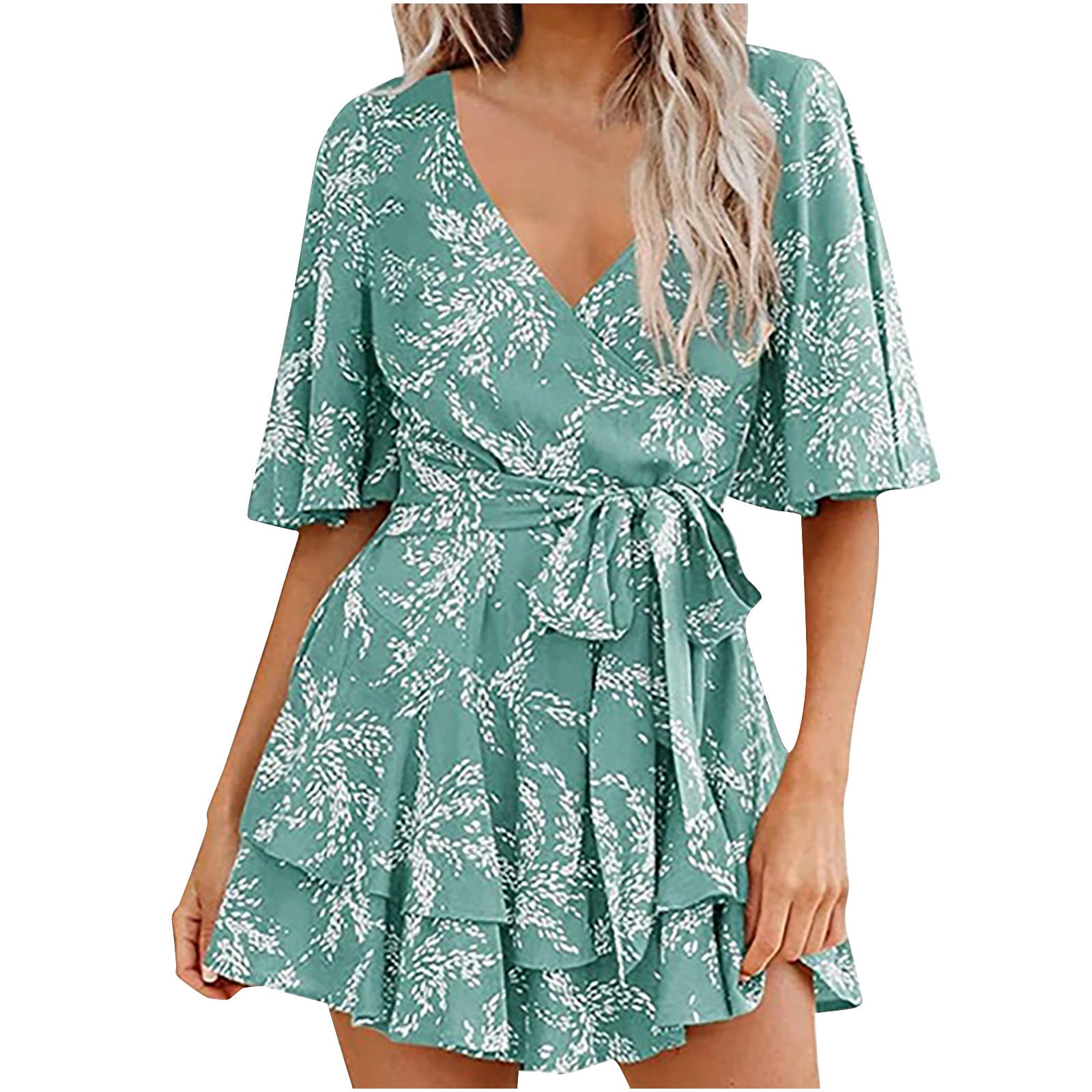 Royal Blue Overalls Shortalls for Women Summer Fall Floral Graphic ...