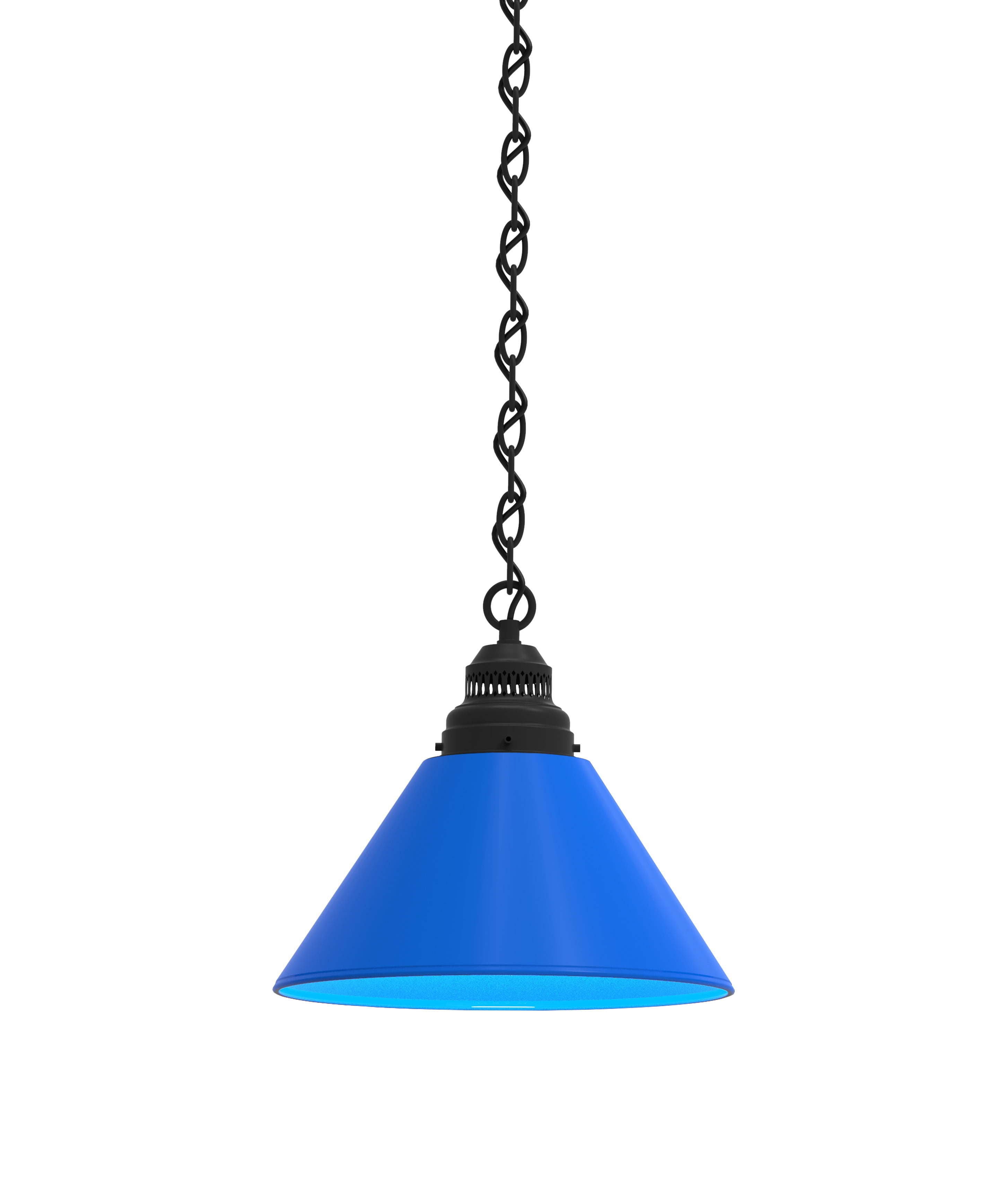 Royal Blue Pendant Light with Black Fixture - Walmart.com