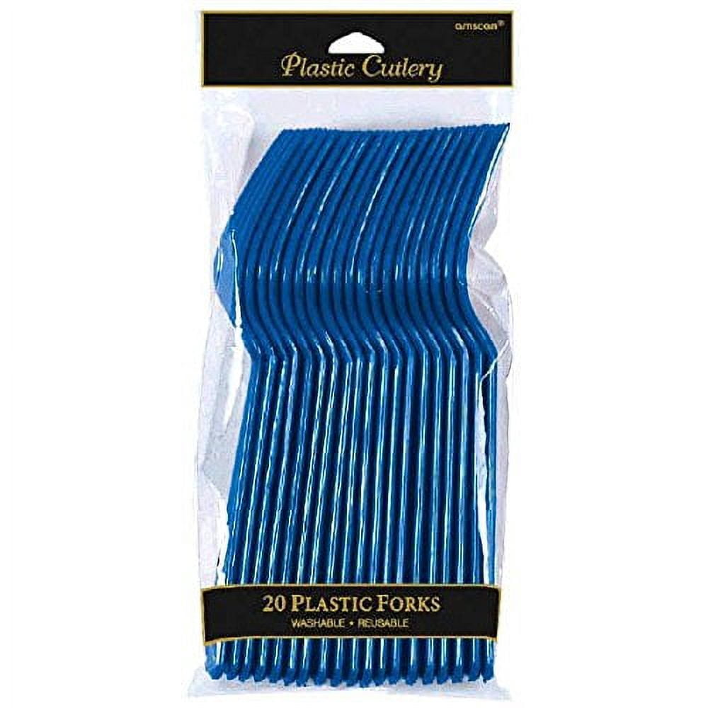 Royal Blue Plastic Forks - Walmart.com