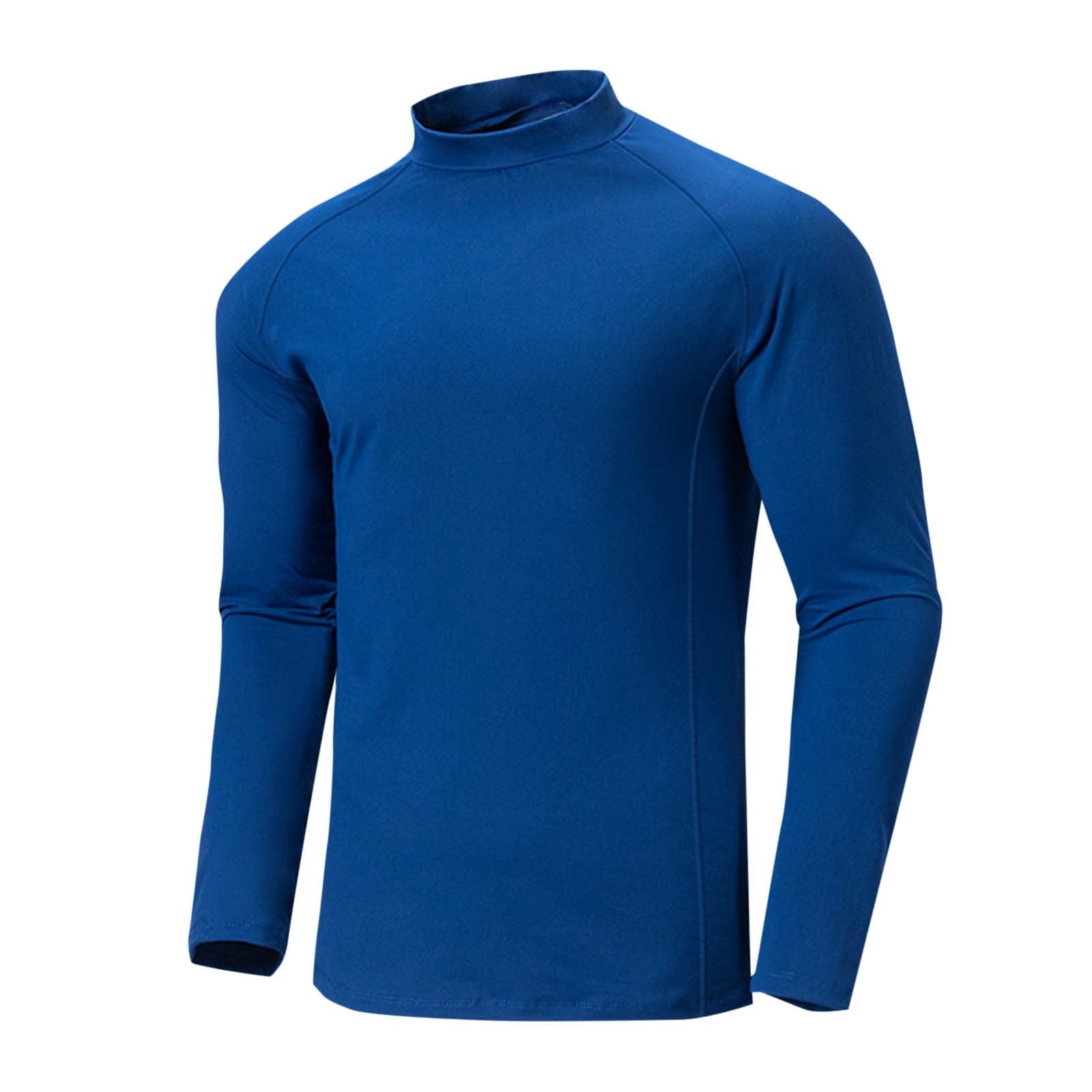 Royal Blue Pullover Thermal Basic Sport Gym Brunch Running for Man ...